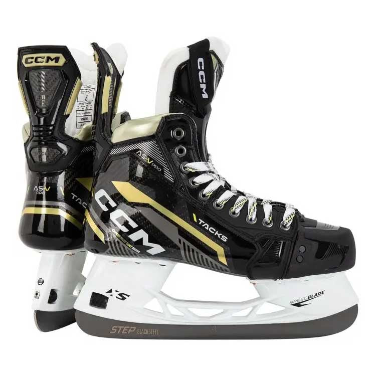 CCM S22 Tacks AS-V Pro Ice Hockey Skates W/ STEP Blacksteel - Intermed ...